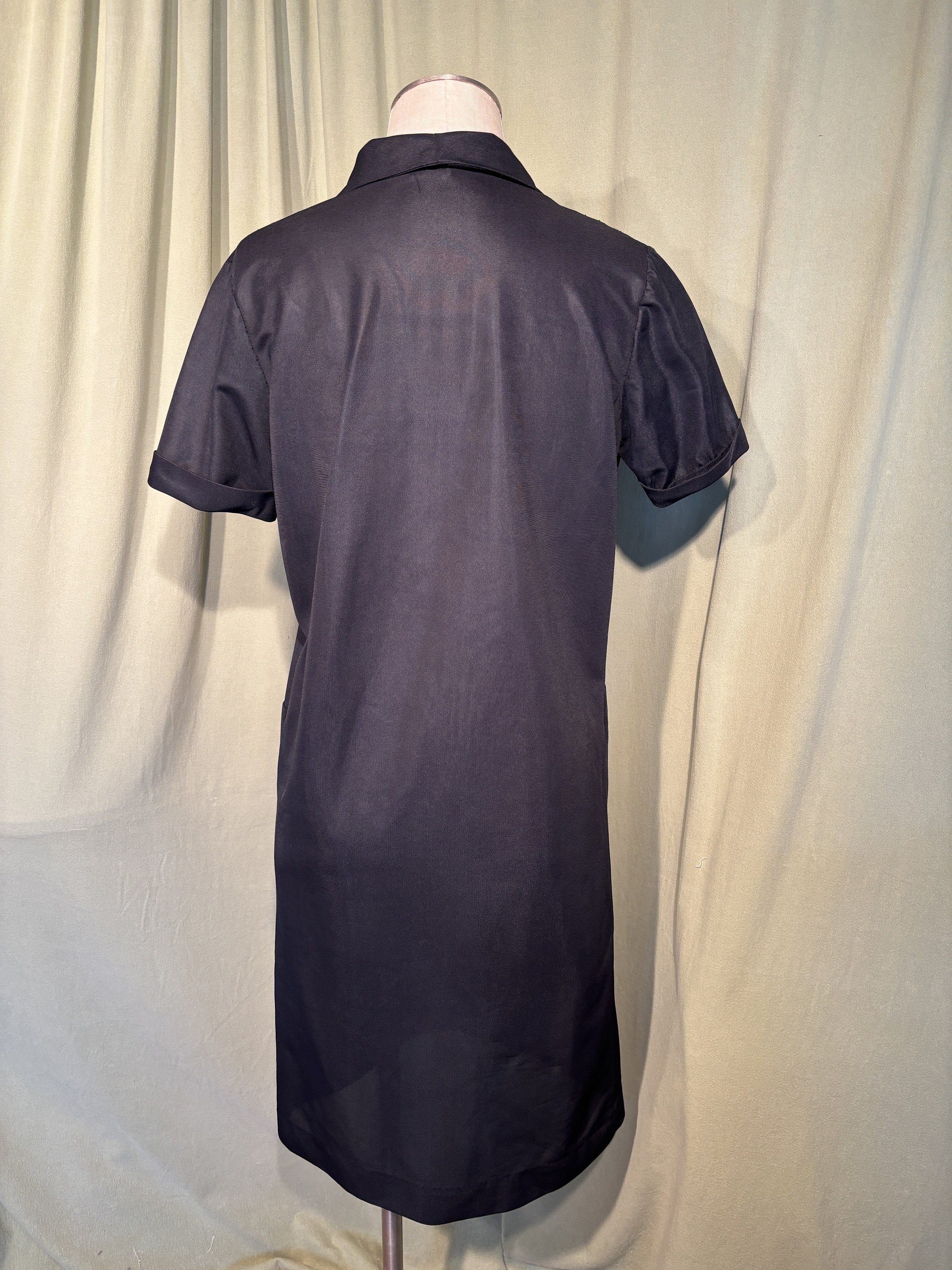 Sweet Original Vintage 60s Mister Trio Black Nylon Short Sleeve Uniform ...