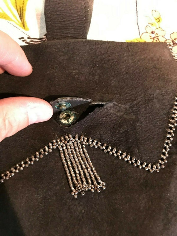 Delicate Fragile Original Vintage 20s 30s Black Sued… - Gem