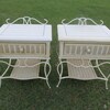 Antique Bed Headboard Footboard Vintage Carved Wood Filigree Swirls 3/4 ...