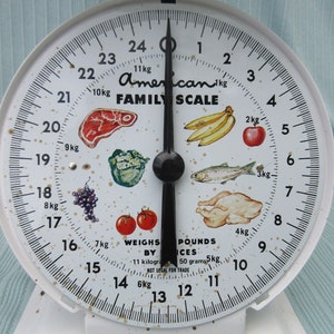 Scale Kitchen Vintage American Family Tool Metal 25 Pound Capacity ...