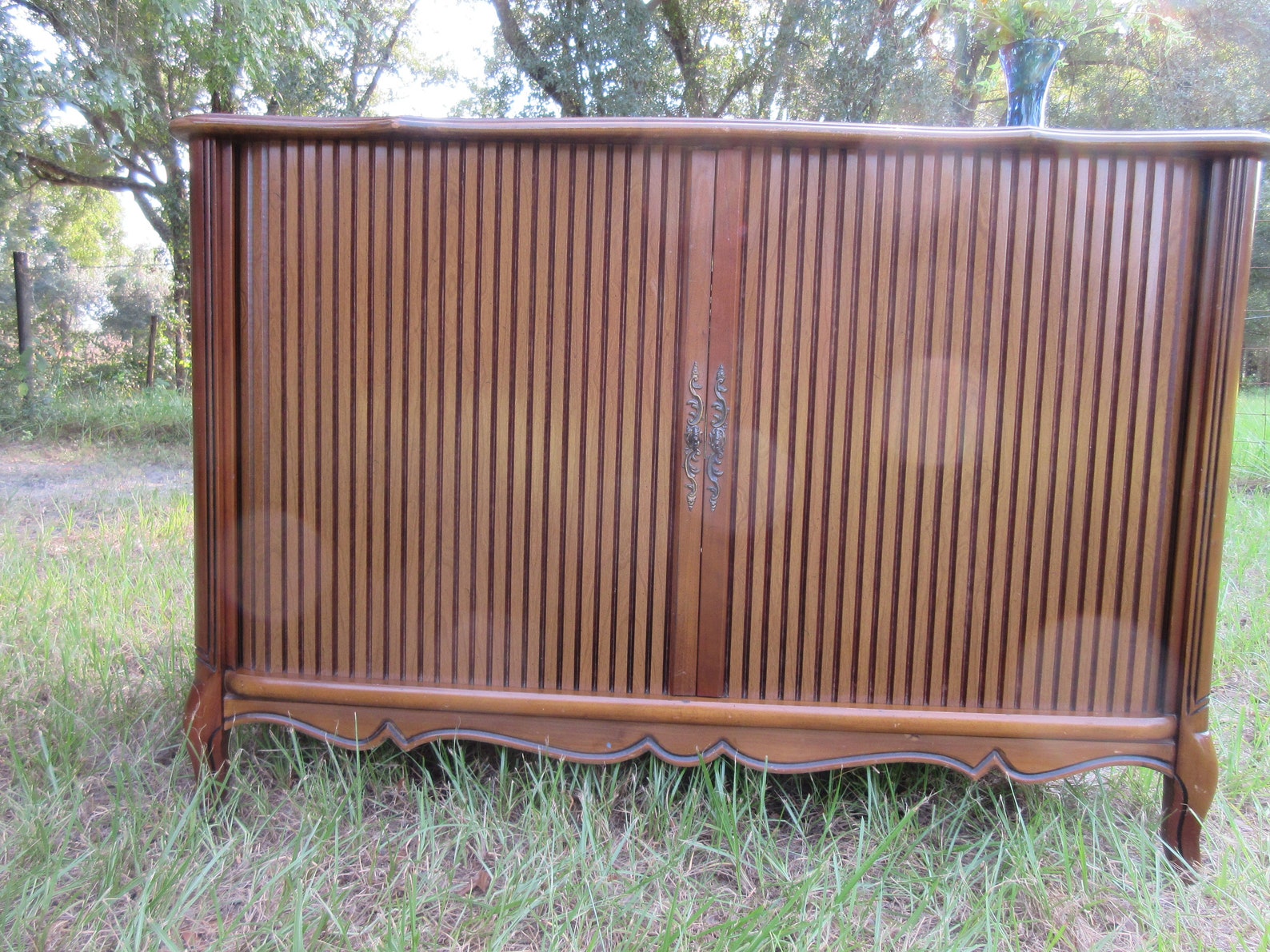 TV Cabinet Tambour Door Antique Vintage Magnavox Television Record ...