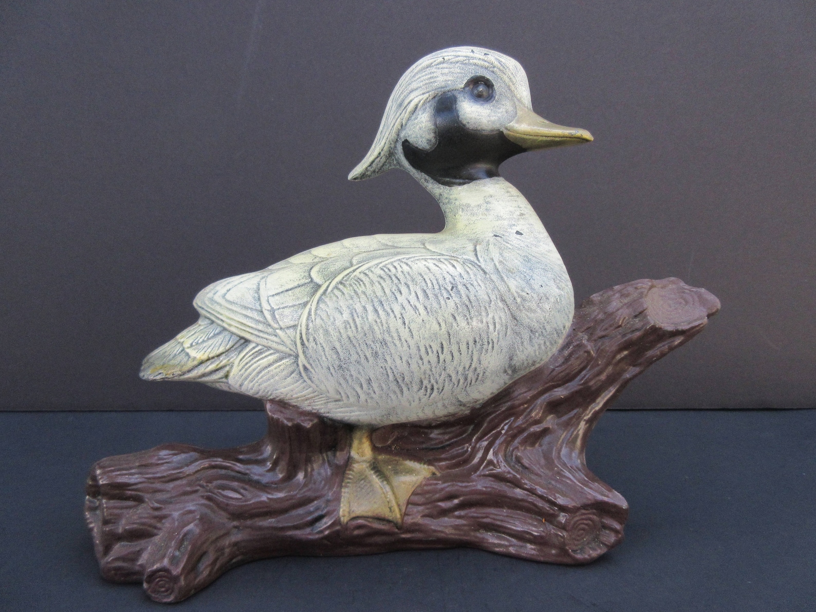 Duck Figurine Statue Very Nicely Done Vintage Duckling on a - Etsy