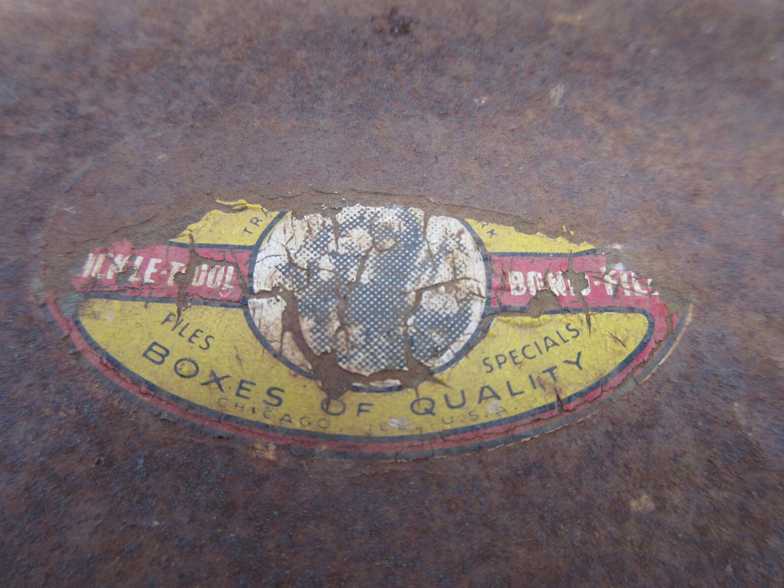 Metal tackle box Vintage large 21x8 rusty all with lift out | Etsy