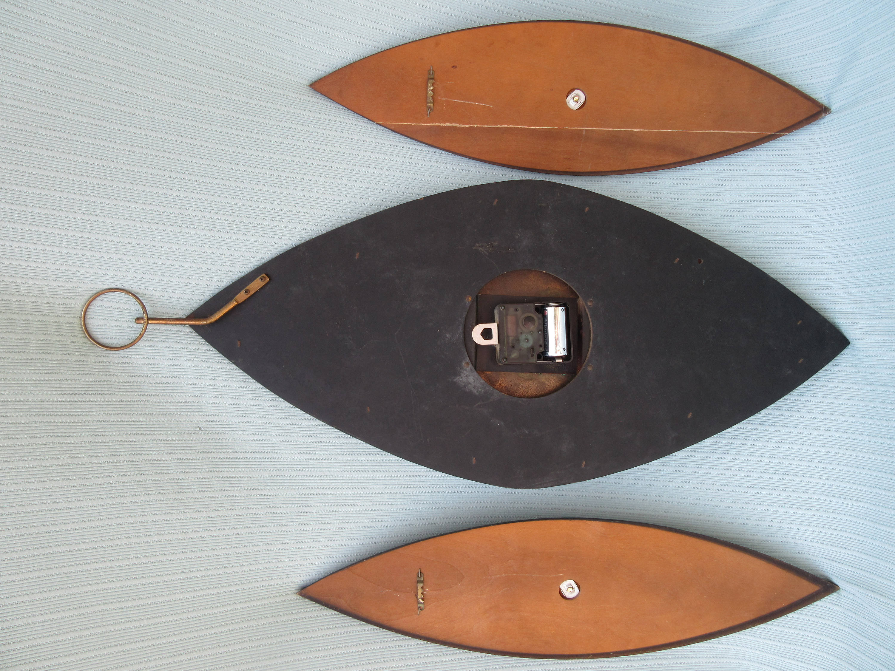 Clock & Sconces Matching Retro Vintage Danish Tall Brass Look | Etsy