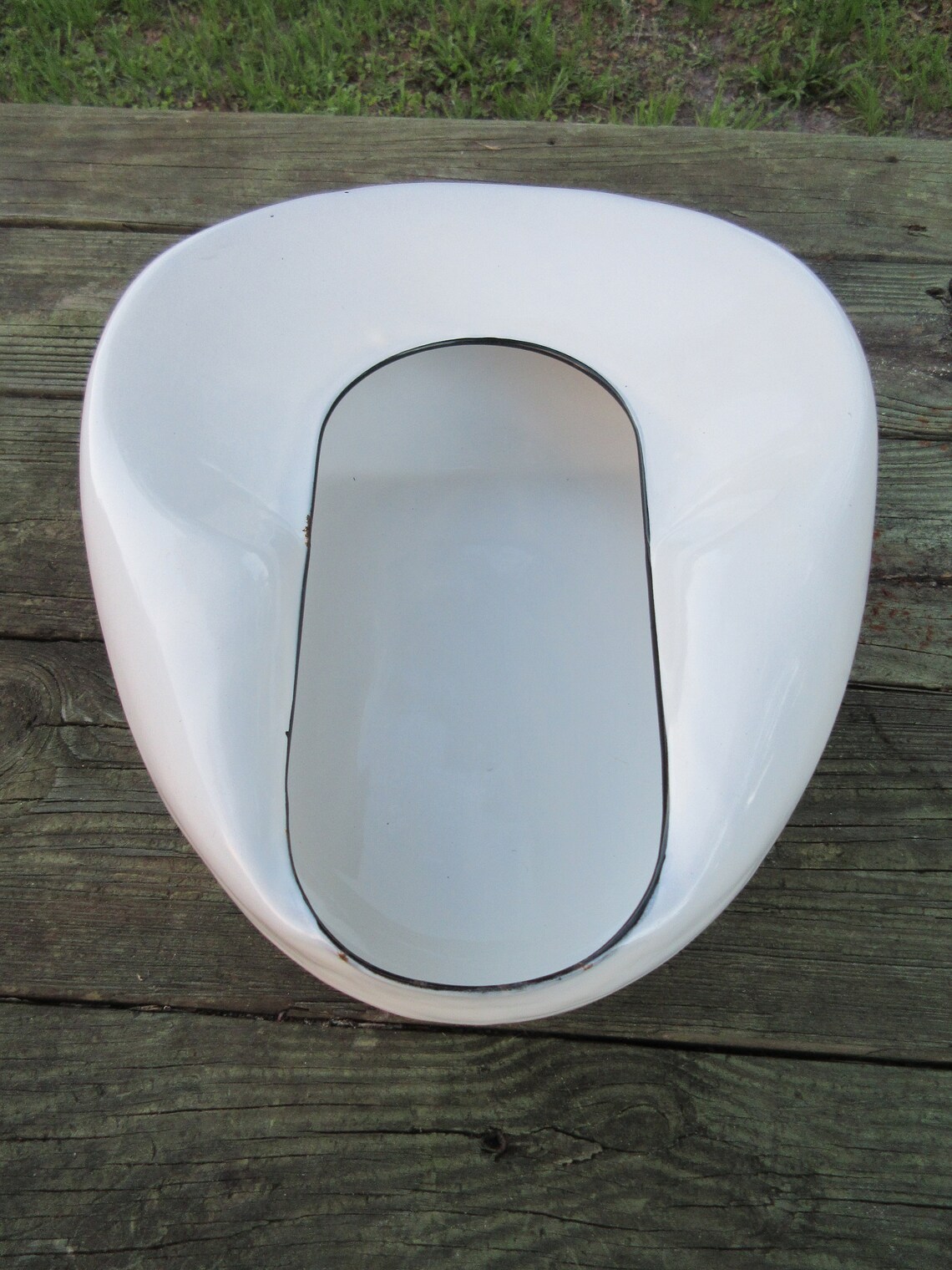 Bedpan Bed Pan Vintage White Porcelain Pot Bowl Flower Planter - Etsy
