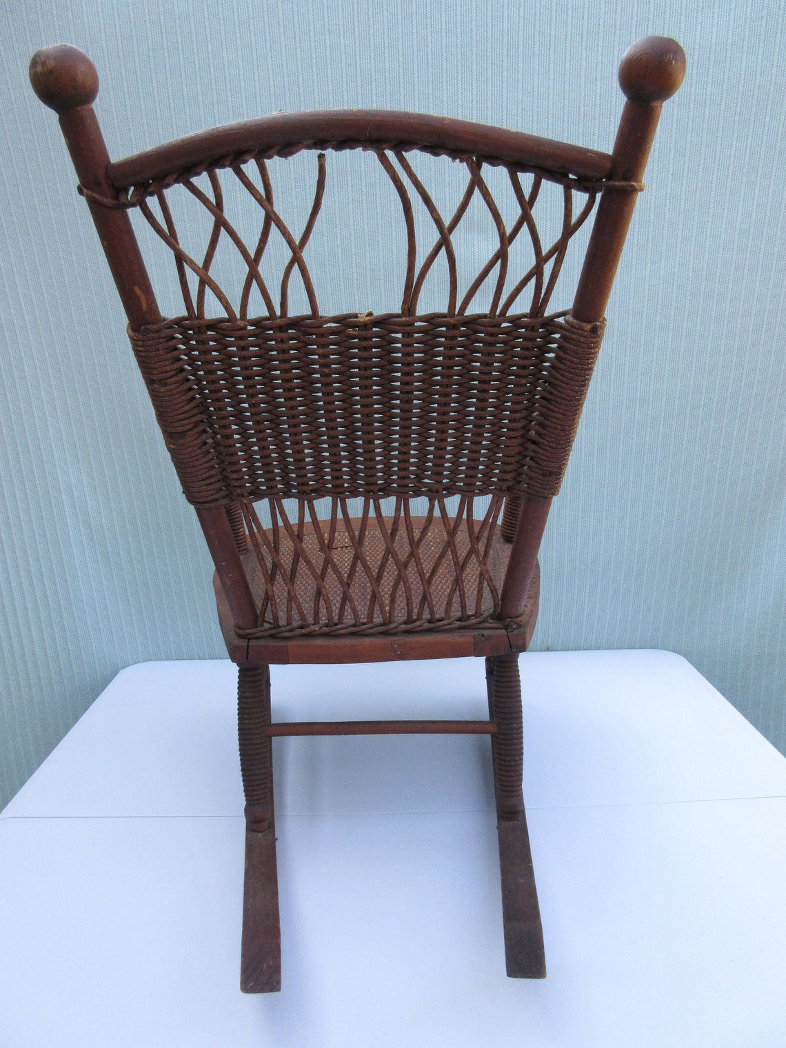 Child's Rocking Chair Rocker Antique Vintage Sturdy Wood & | Etsy