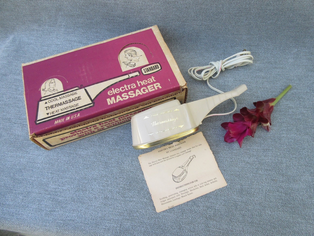 Vintage Massager Electric Thermassage Electra Heat Massager With Box ...