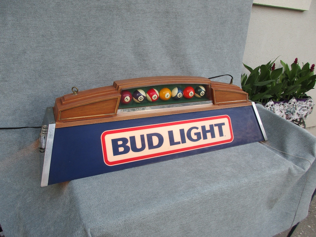 Bud Light Pool Table Light 40" Billiard Table Light Budweiser Anheuser ...