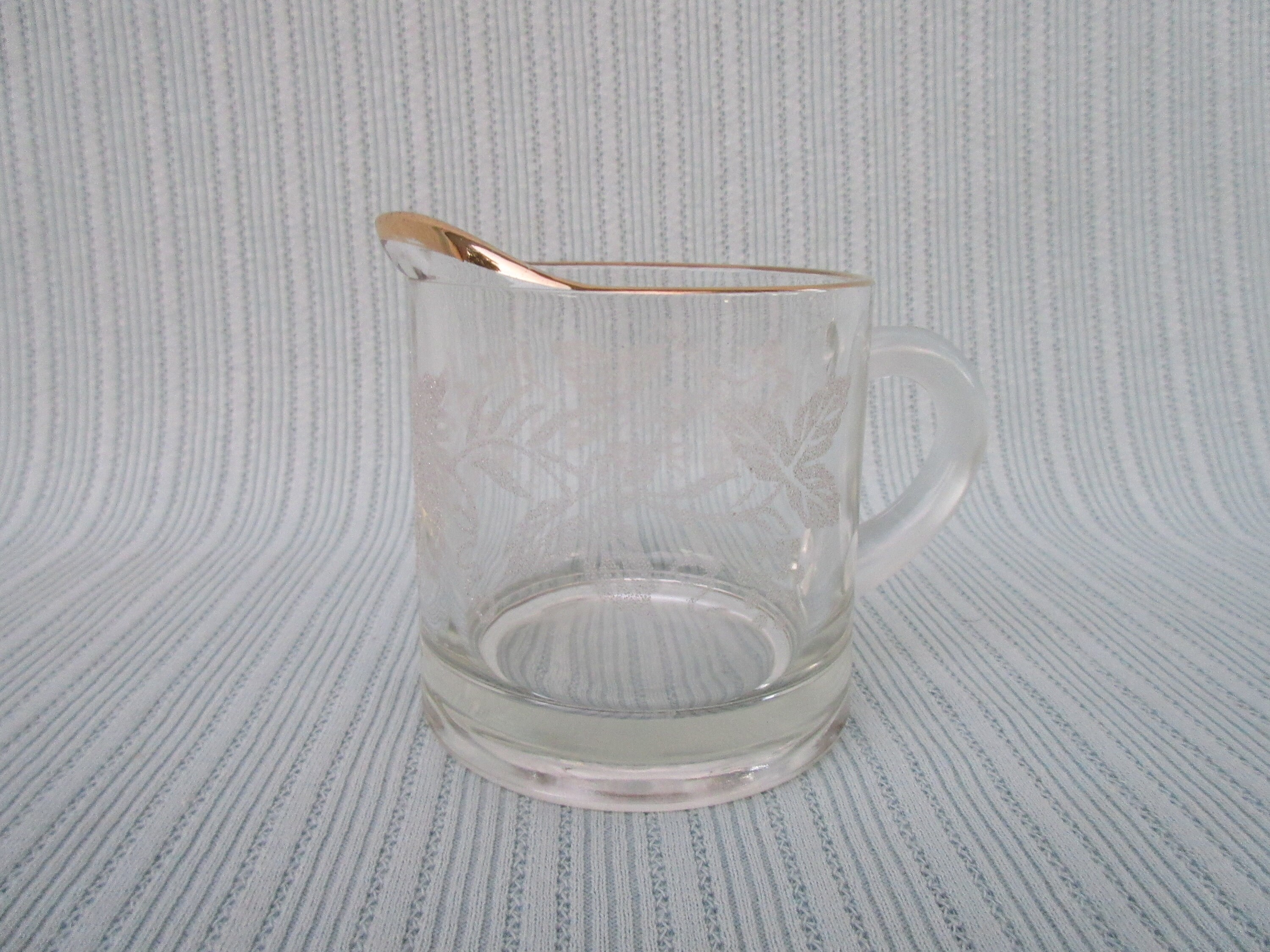 Creamer Small Pitcher Vintage Clear Glass Milk Cream Juice Breakfast ...