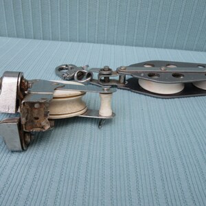 Pulleys Nautical Sail Boat Set of Two Vintage Schaefer and Seaway ...