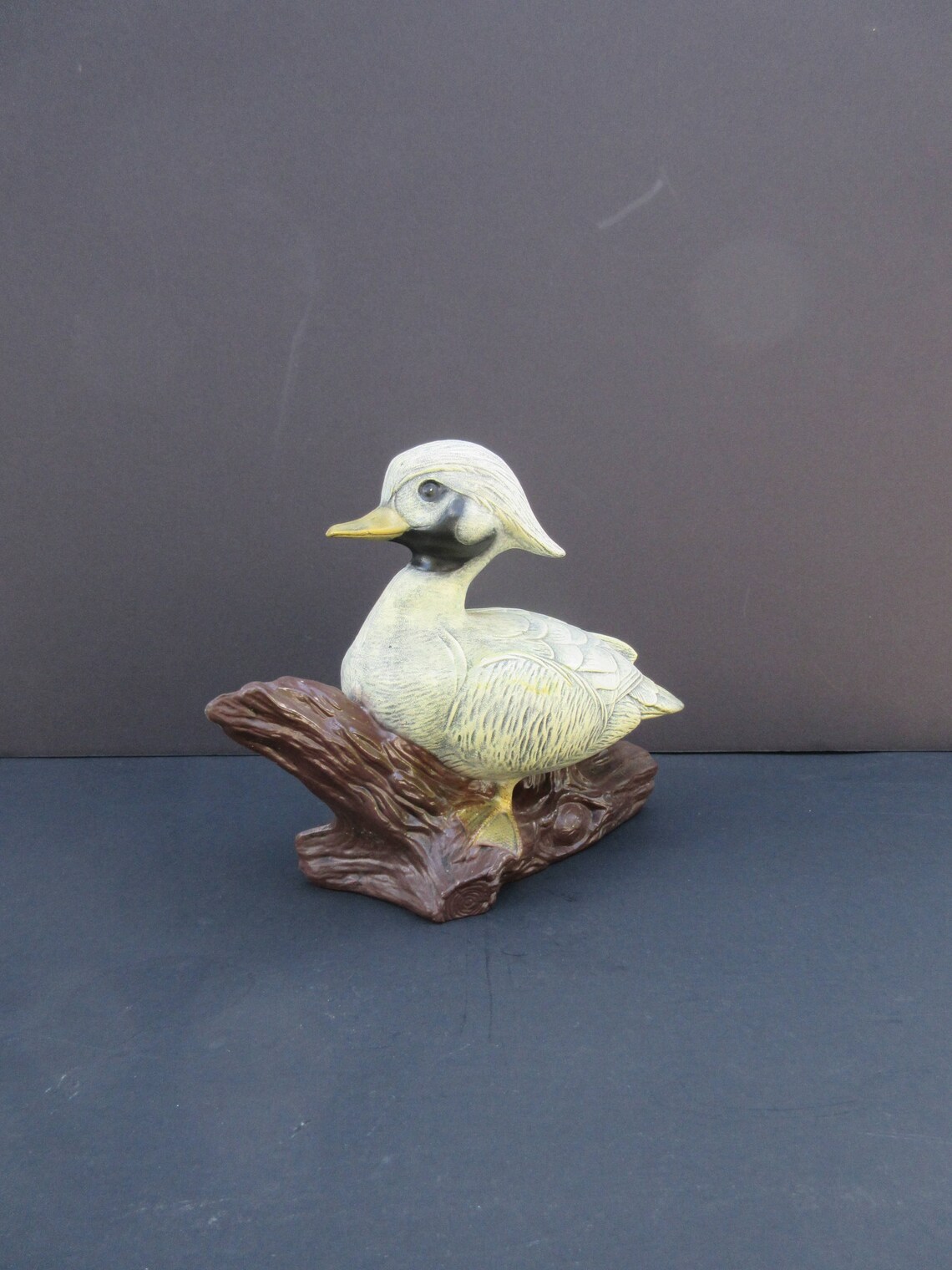 Duck Figurine Statue Very Nicely Done Vintage Duckling on a - Etsy