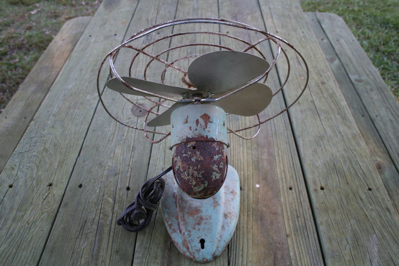 Vintage Working Eskimo Metal Electric Round Fan Vintage Patina - Etsy