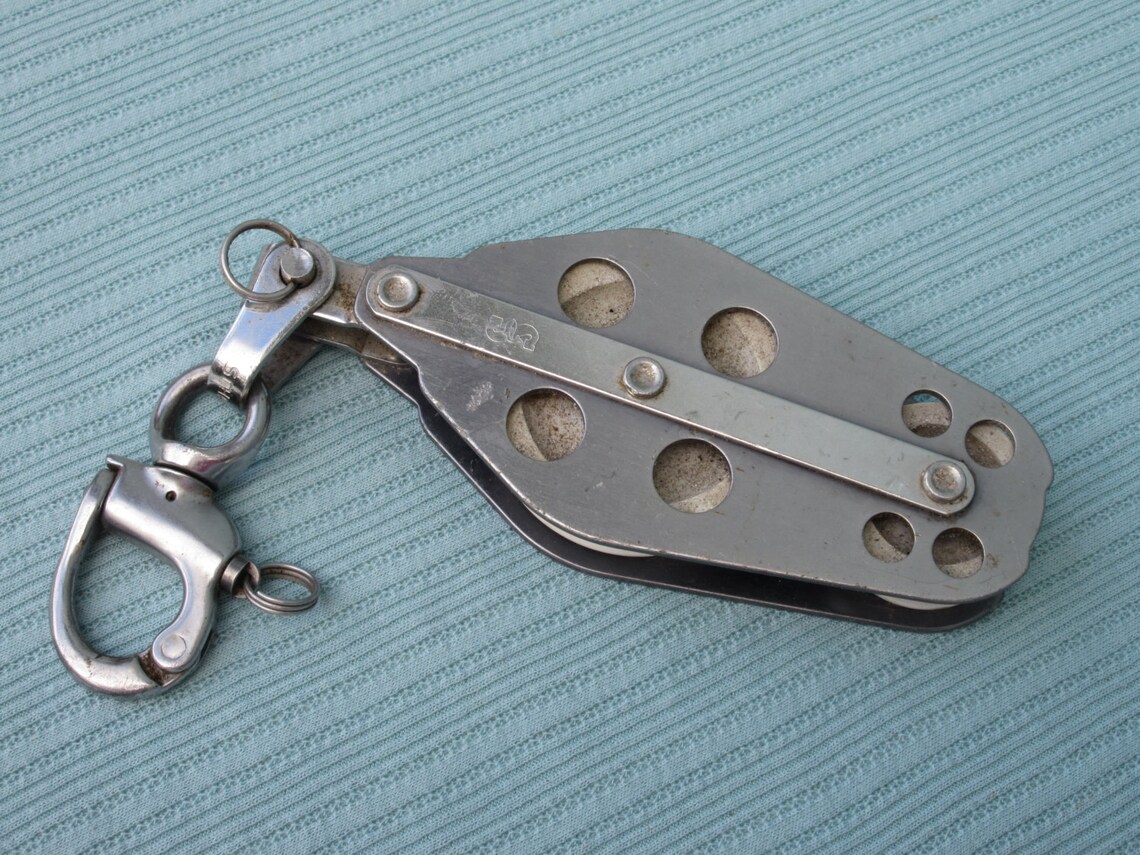 Pulleys Nautical Sail Boat Set of Two Vintage Schaefer and - Etsy