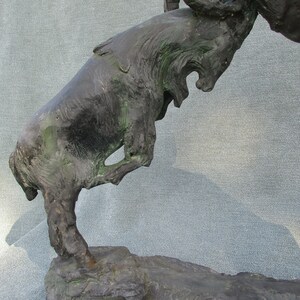 Vintage Austin Ram Statue 22 X 17" Heavy 25 Lb Figurine Rams Fighting ...