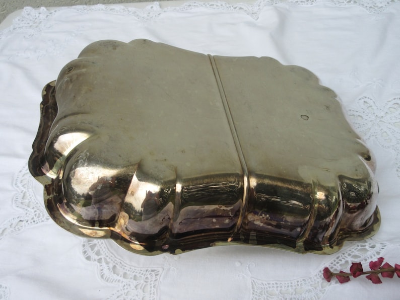 Serving Dish Tray Silver Plate Vintage Ornate Fancy Heavy Oval - Etsy