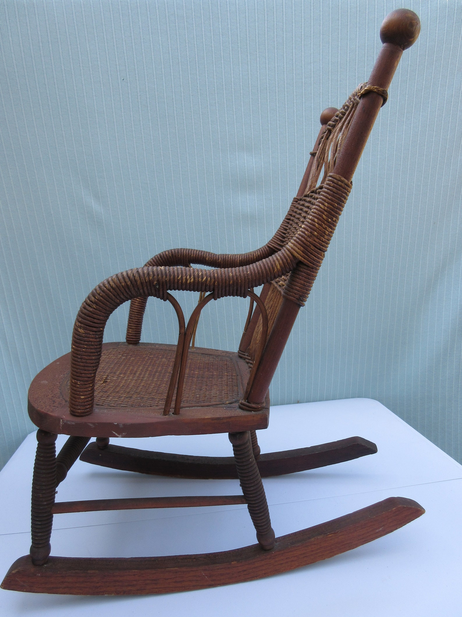 Child's Rocking Chair Rocker Antique Vintage Sturdy Wood & | Etsy