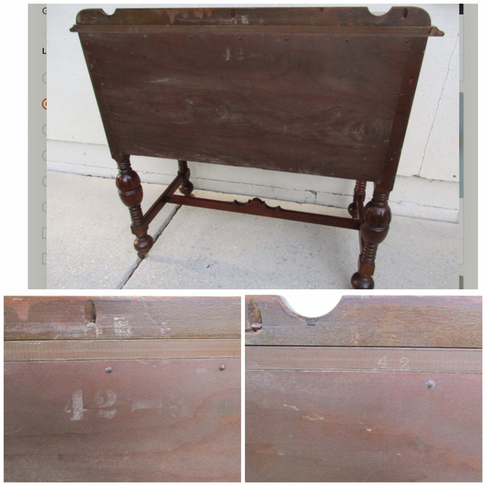 Antique Liquor Cabinet Wine Cellarette Fancy Carving Carve Vintage ...