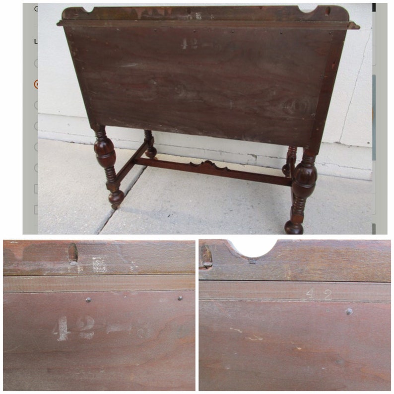 Antique Liquor Cabinet Wine Cellarette Fancy Carving Carve Vintage ...