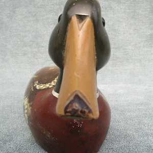Wood Duck Hand Carved 14 Mallard Duck Wood Duck Figurine Statue Pond ...