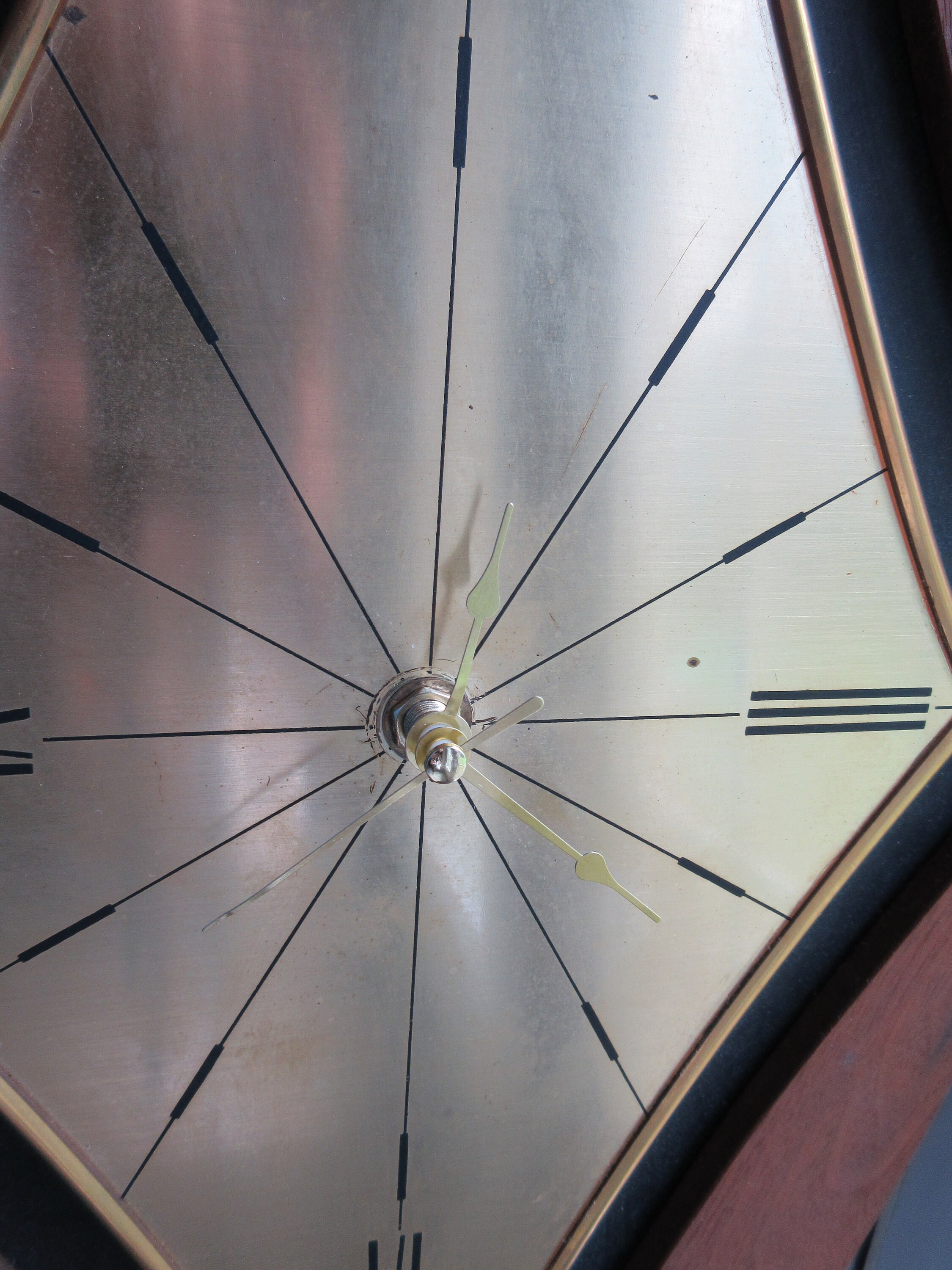 Clock & Sconces Matching Retro Vintage Danish Tall Brass Look | Etsy