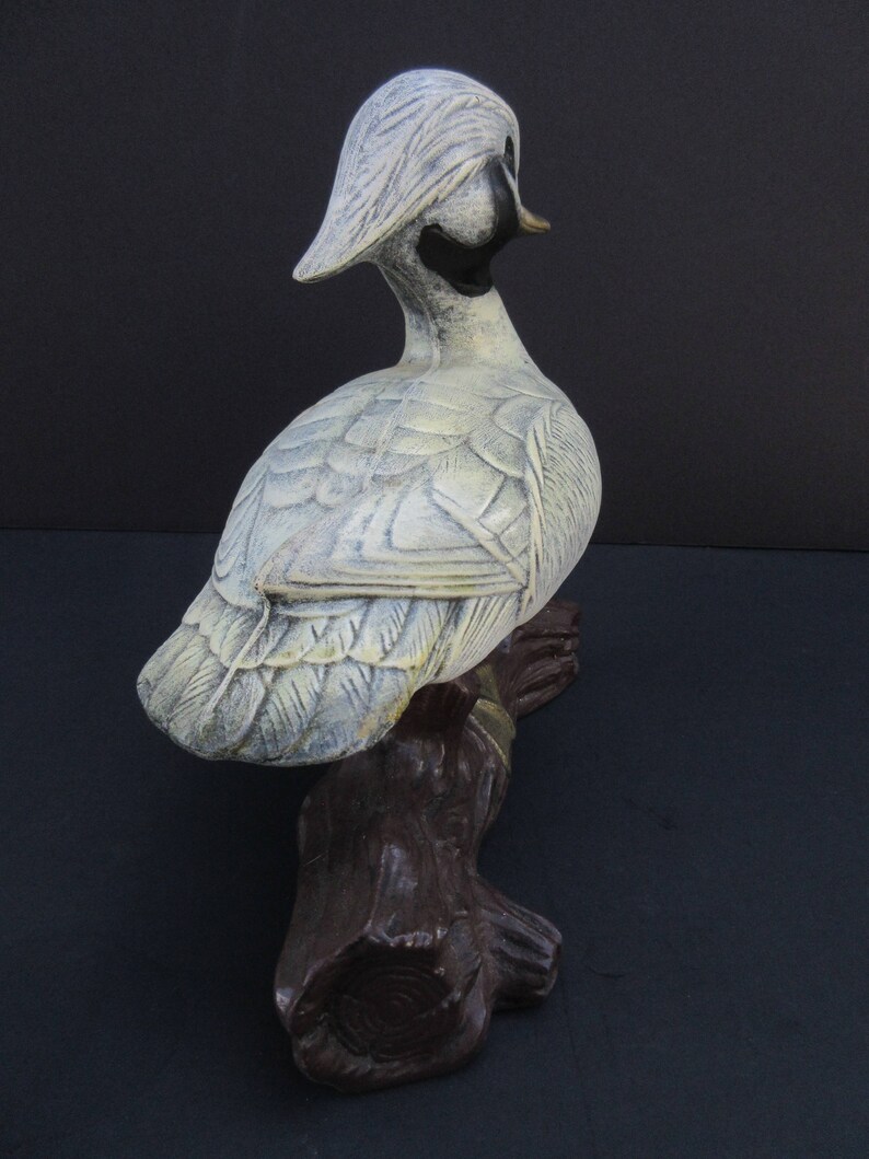 Duck Figurine Statue Very Nicely Done Vintage Duckling on a - Etsy