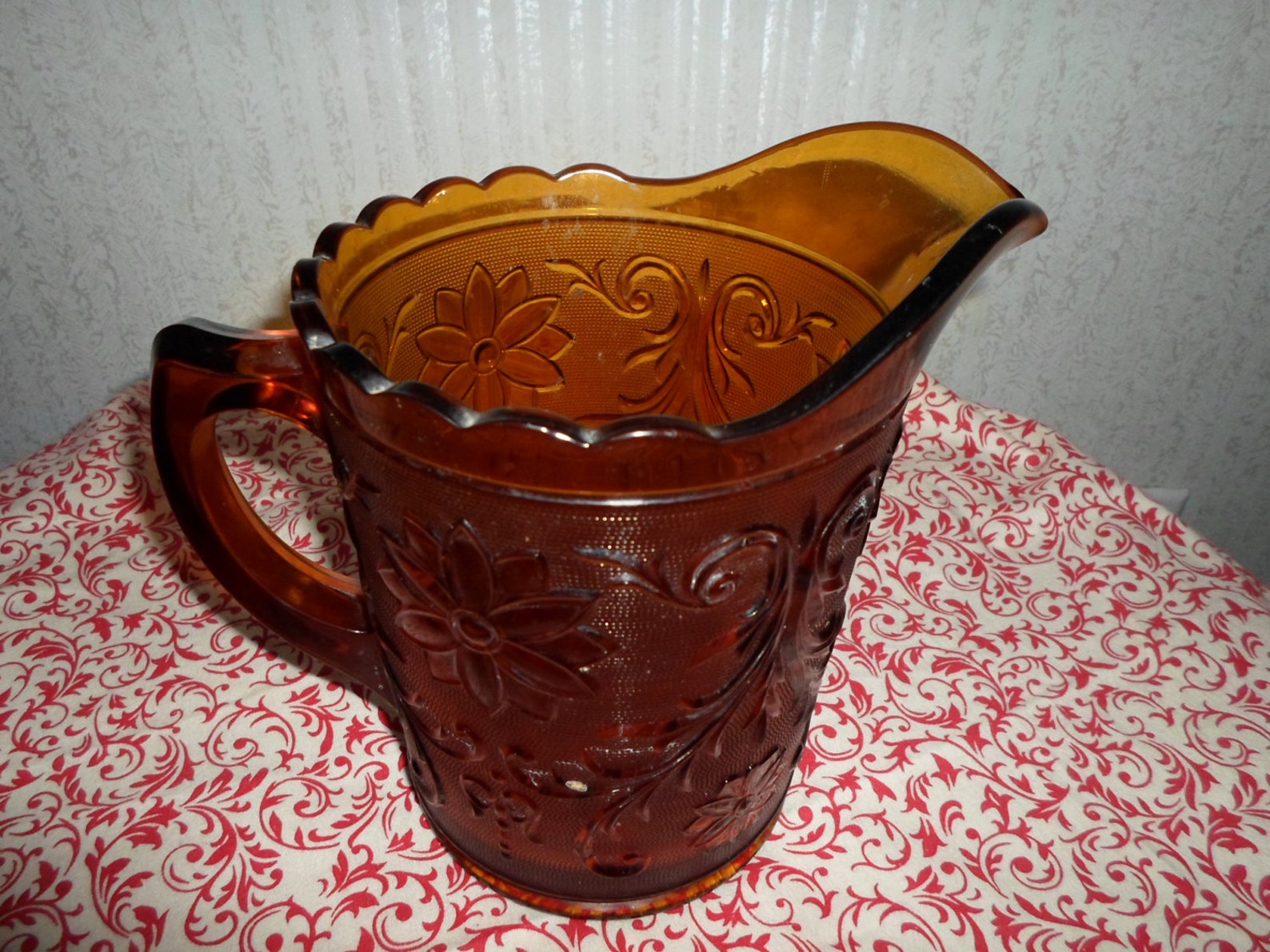 Amber Tiara 64 Ounce Pitcher - Etsy