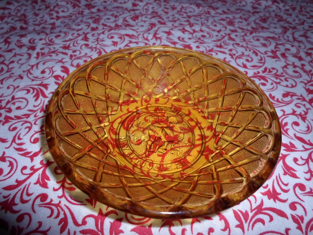 Amber Gemini Basket Weave Dish - Etsy