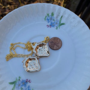 Gold Strawberry Locket Necklace - Etsy