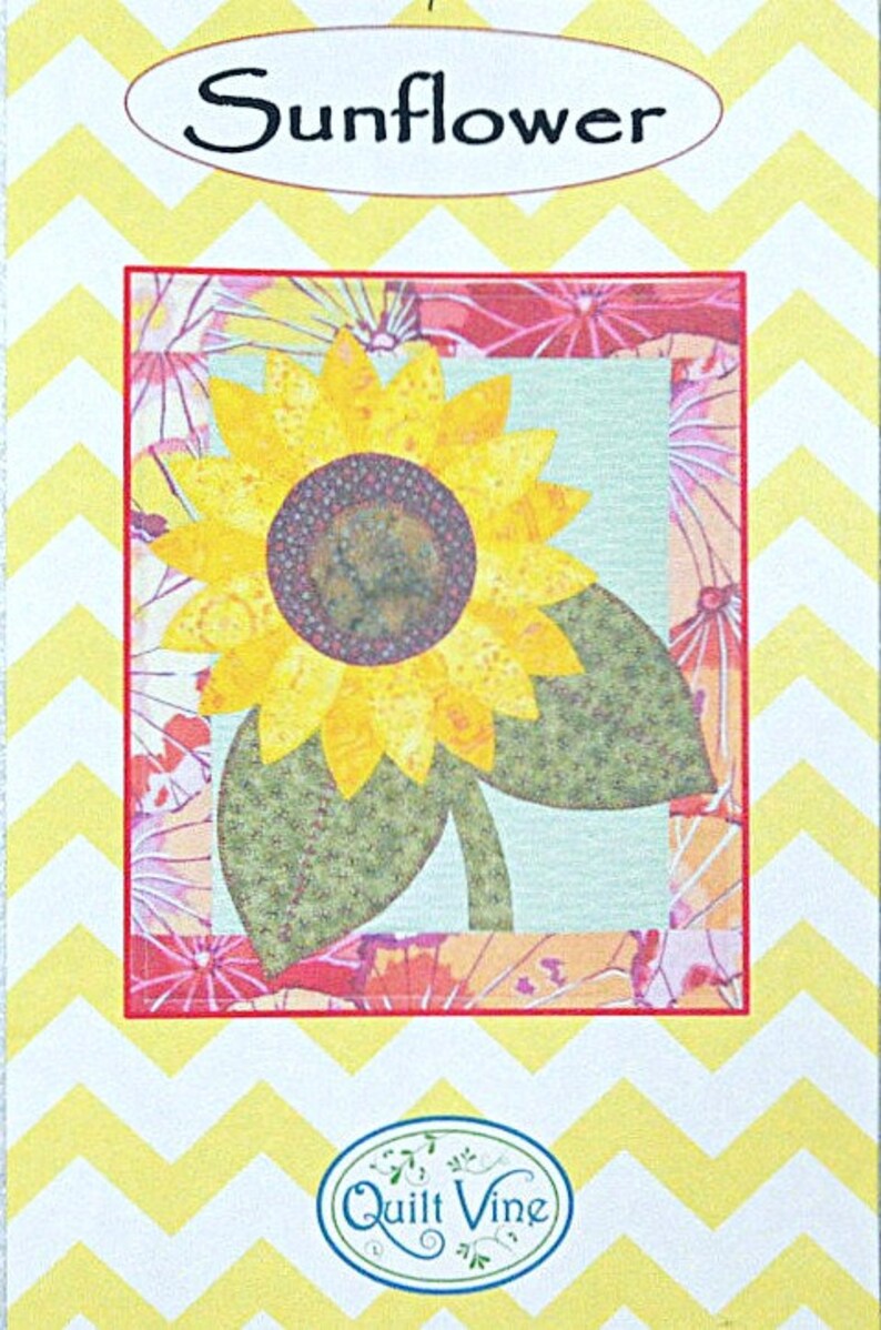 September Monthly Quilt Pattern Sunflower Quilt Pattern | Etsy