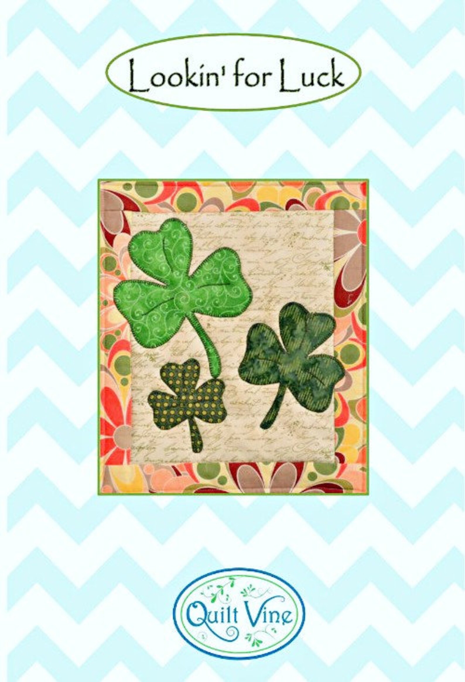 St. Patrick's Day Mini Quilt Pattern Shamrock Quilt Pattern Clover ...