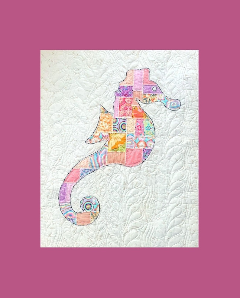 Seahorse Quilt Pattern Raw Edge Applique - Etsy