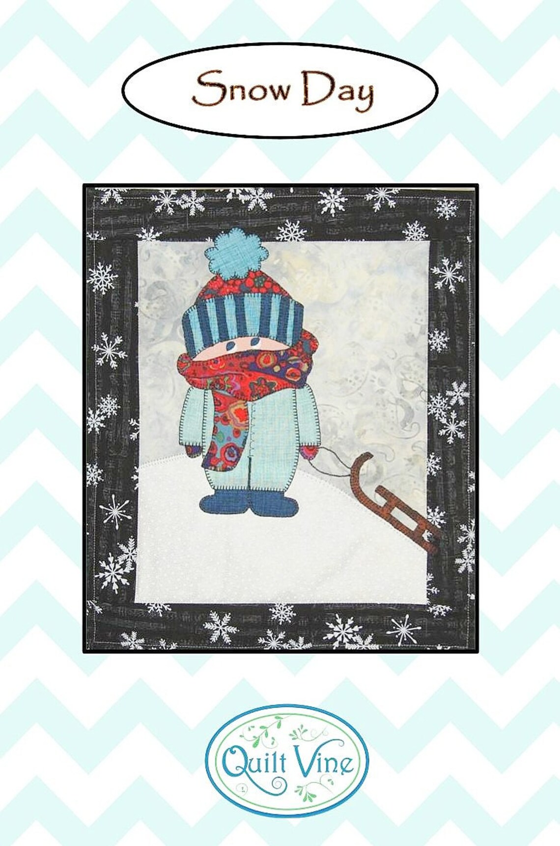 Snow Day Quilt Pattern January Monthly Mini Quilt Pattern PDF PATTERN ...