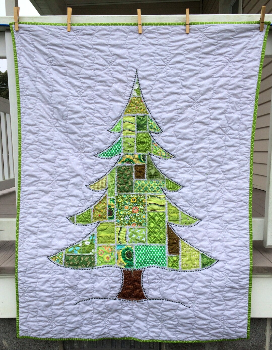 Tree Quilt Pattern Tanner Raw Edge Applique 36 X - Etsy