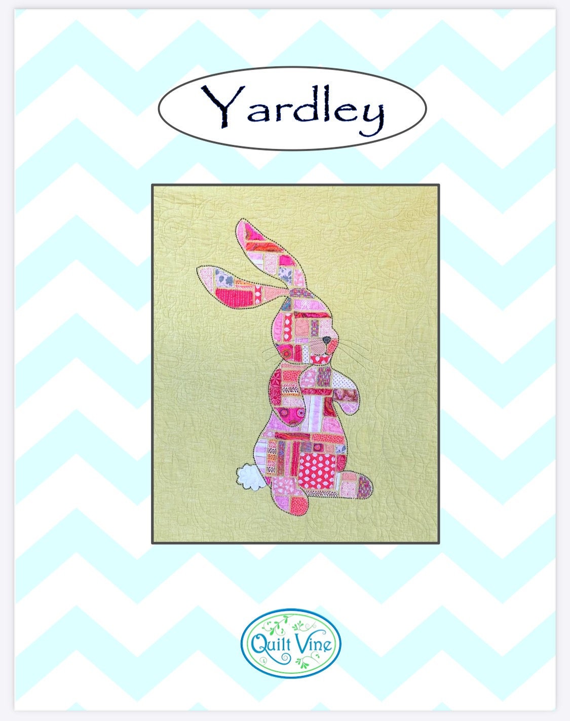 Bunny Quilt Pattern Raw Edge Applique Rabbit Quilt Pattern - Etsy