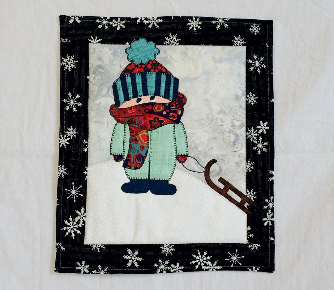 Snow Day Quilt Pattern January Monthly Mini Quilt Pattern PDF PATTERN ...