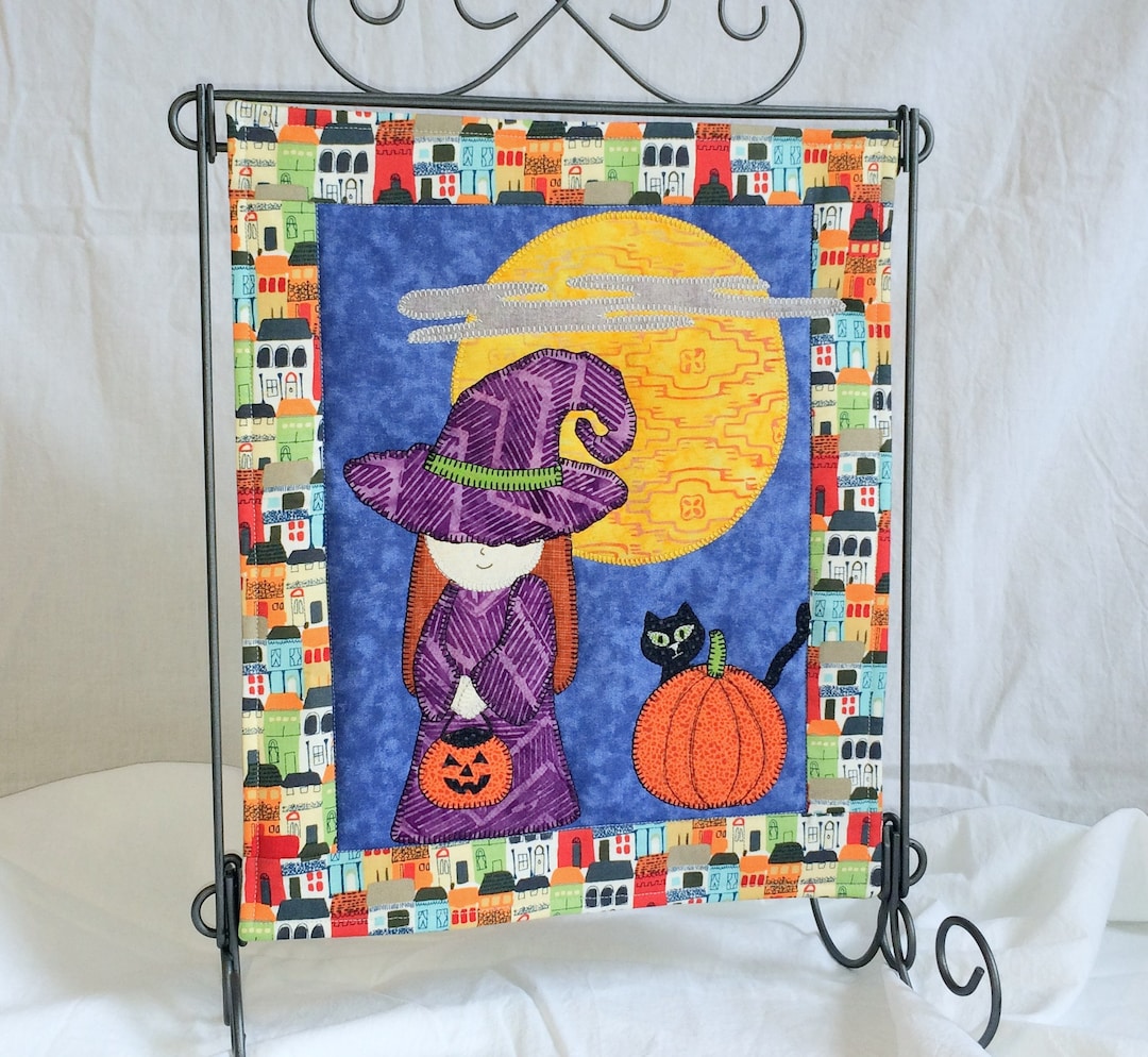 Halloween Quilt Pattern Witch Quilt Pattern Holiday Mini - Etsy