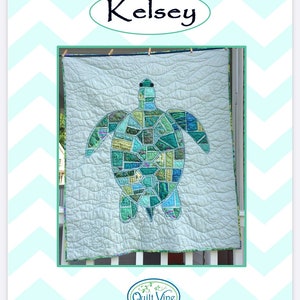Turtle Quilt Pattern Raw Edge Applique Sea Turtle Quilt Pattern - Etsy