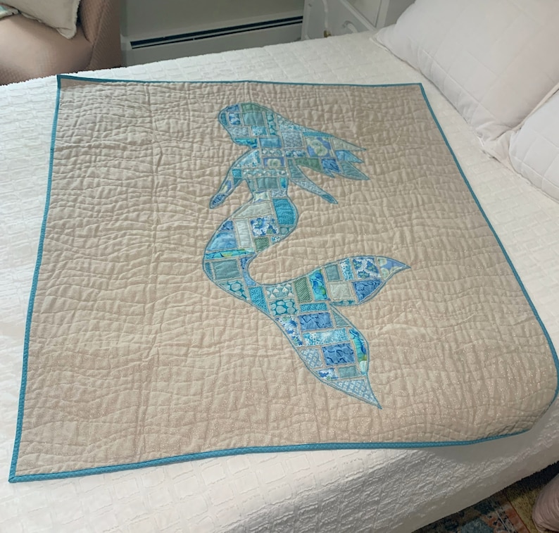 Mermaid Quilt Pattern Raw Edge Applique - Etsy
