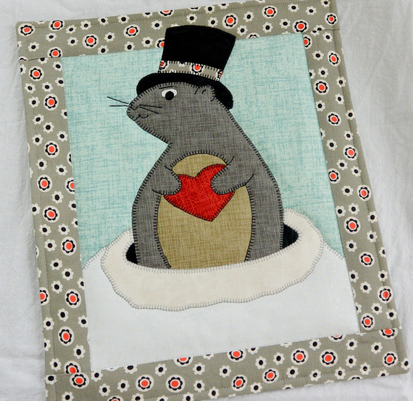 February Phil Quilt Pattern February Monthly Mini Quilt - Etsy