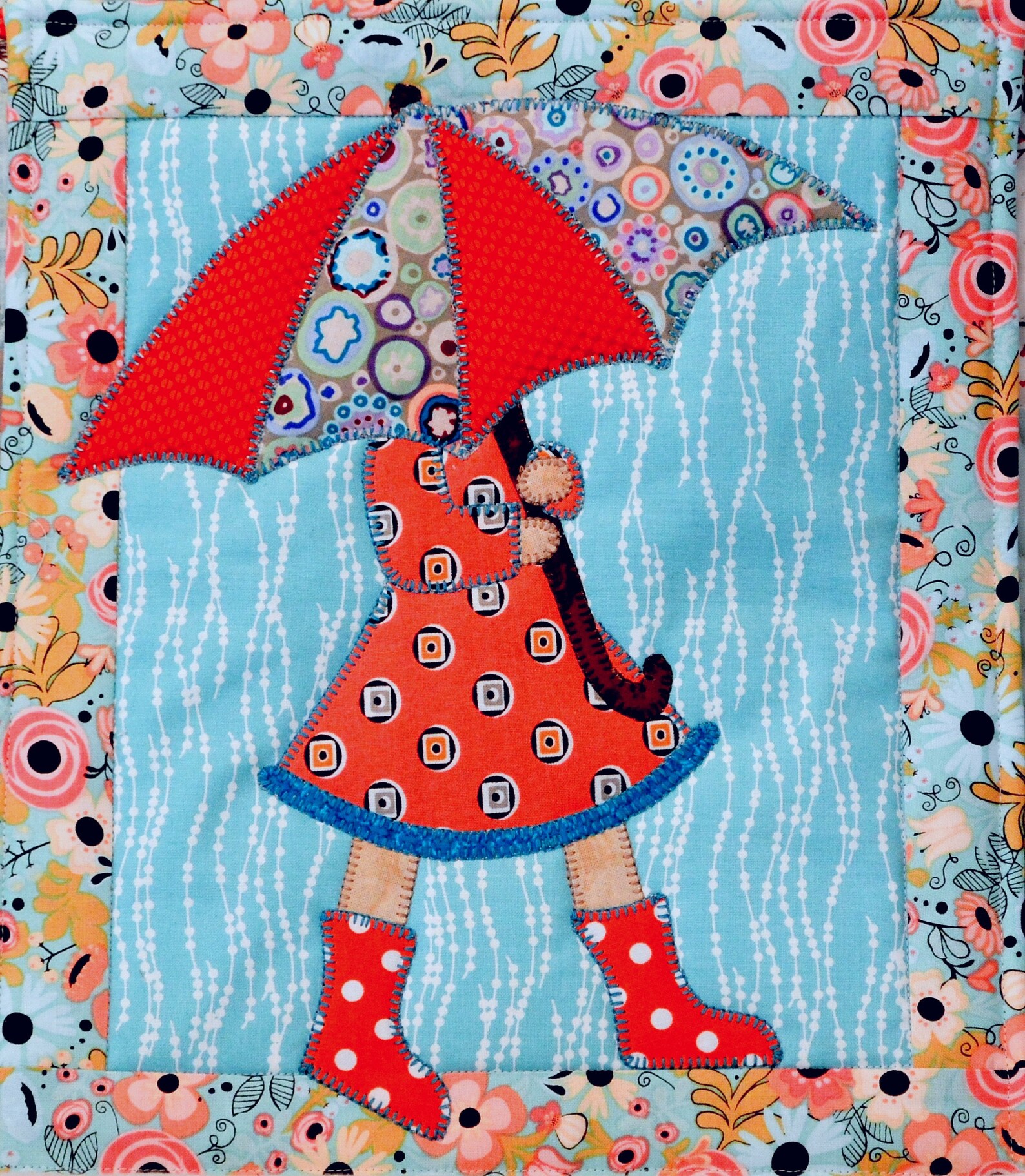 April Monthly Mini Quilt Pattern Umbrella Quilt Pattern - Etsy