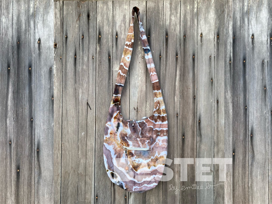 READY TO SHIP Watercolor Style Geode Tie Dye Ice Dye Zip Top Hobo ...