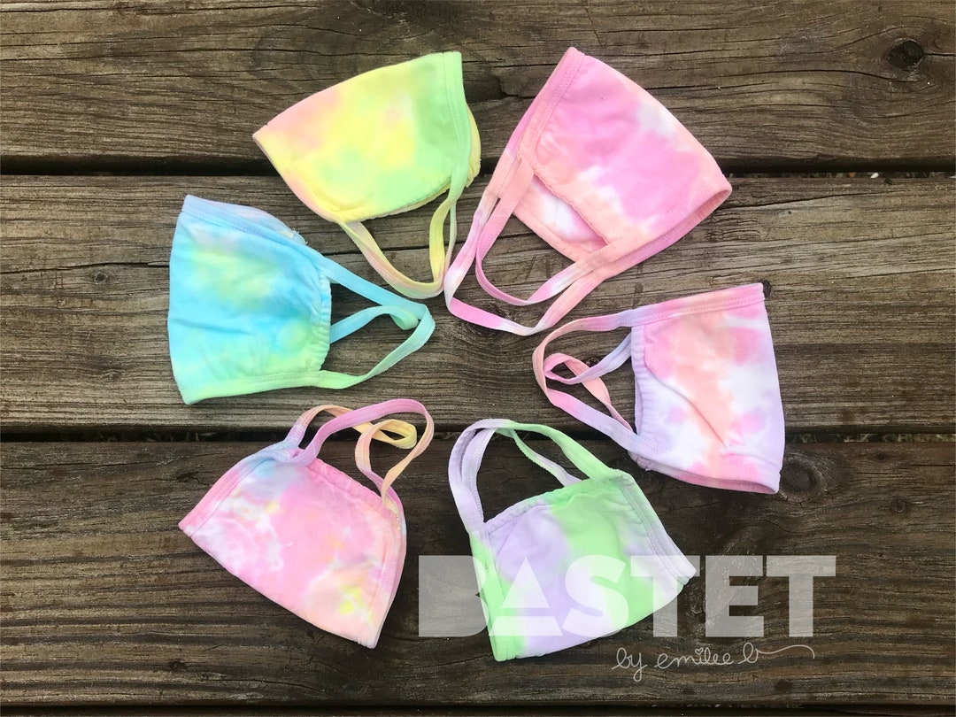 Pastel Tie Dye Face Masks - Etsy