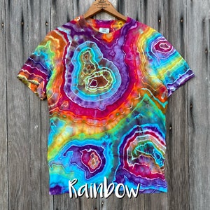 CUSTOM Tie Dye Geode Unisex Tee or Tank Top XS-6X Xs Small Medium Large ...