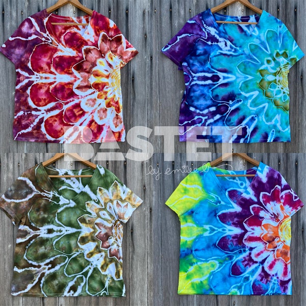 Tie Dye Flowers - Etsy