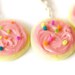 Pink Sprinkle Cookie Charm - Miniature Food Jewelry - Rainbow Sprinkle ...