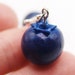 Juicy Blueberry Charm, Miniature Food Jewelry, Handmade Polymer Clay ...