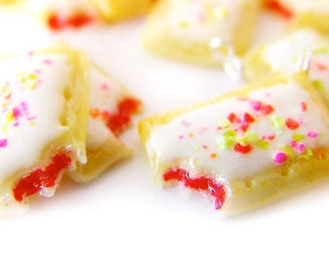 Funfetti Sprinkle Strawberry Poptart Charm Miniature Food - Etsy