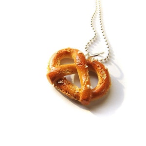 Oktoberfest Pretzel Pendant Charm, Pretzel Necklace, Miniature Food ...