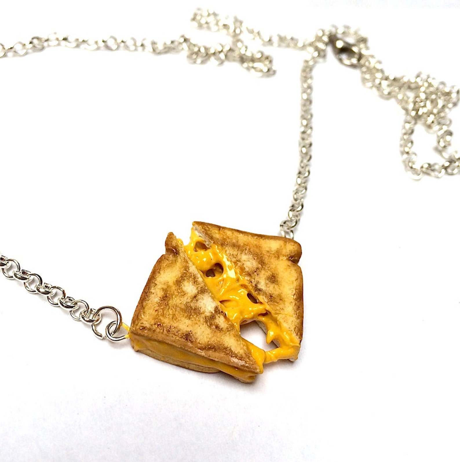 Grilled Cheese Necklace Miniature Food Jewelry Polymer Clay - Etsy