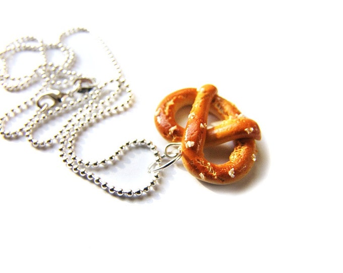 Oktoberfest Pretzel Pendant Charm Pretzel Necklace Miniature - Etsy